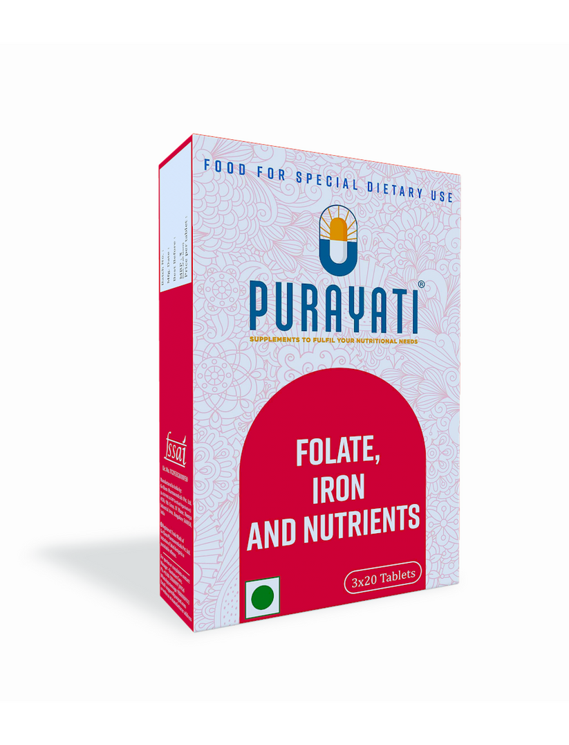 Purayati Folate, Iron and Nutrients: The Best Supplement for Women
